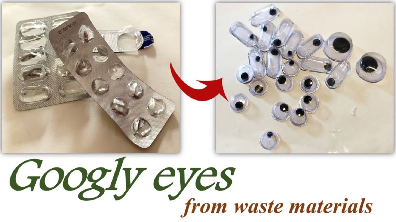 How to make fun Recycled Googly Eyes| DIY Googly eyes from waste| Kids ...