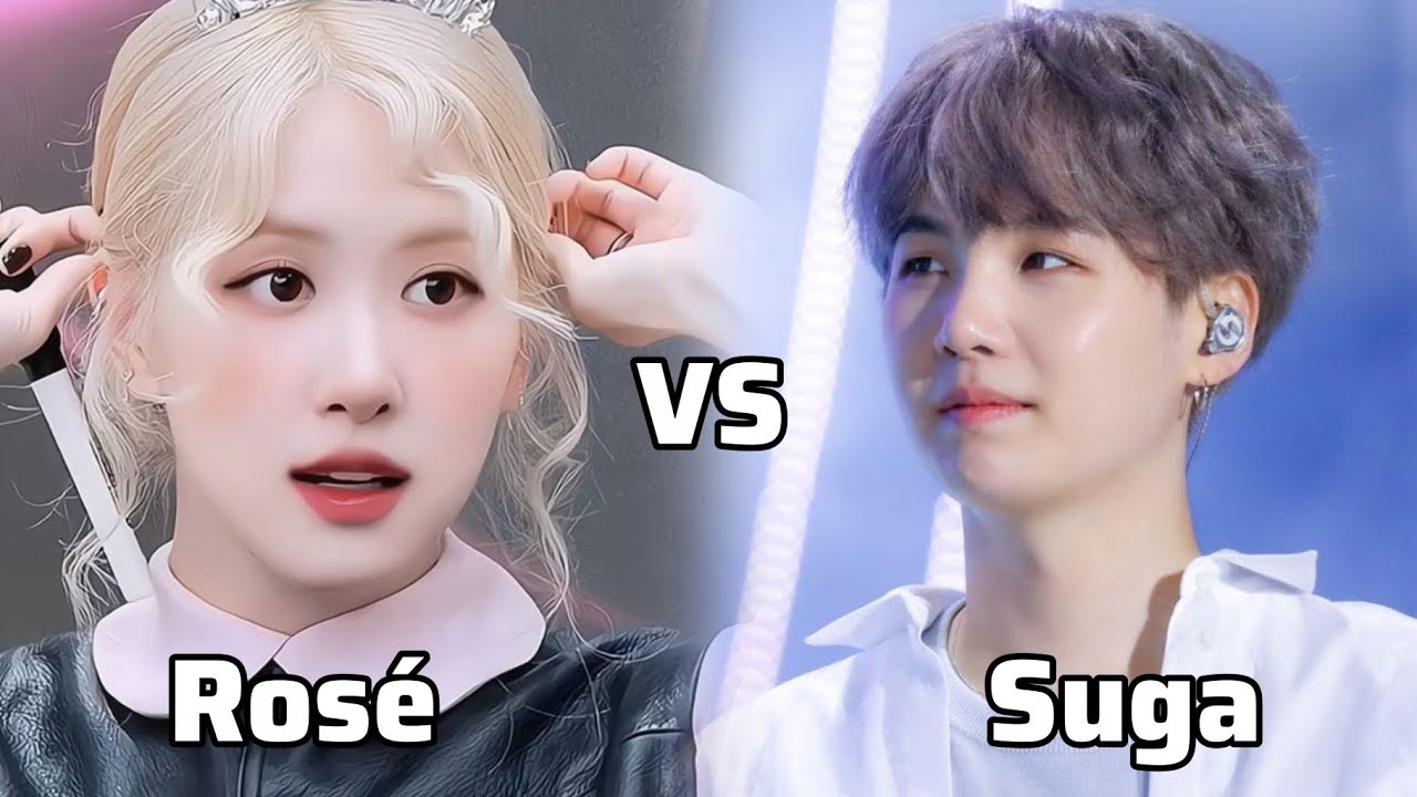Rosé VS Suga ||💜🖤💖💜 - YouTube