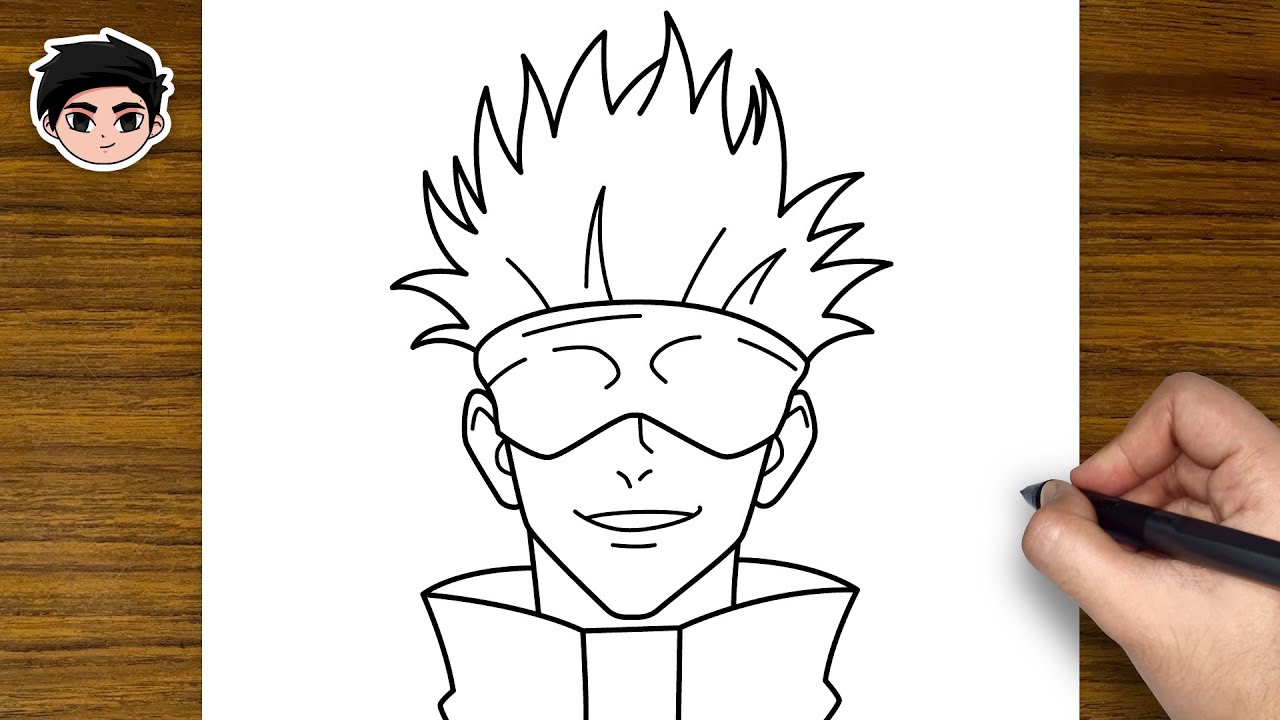 How To Draw GOJO SATORU | Jujutsu Kaisen - Easy Step By Step For ...