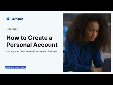 How to Create A Personal Account with Payhippo & Apply for Clean Energy ...