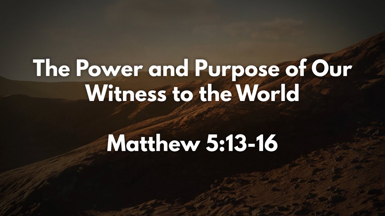 The Power and Purpose of Our Witness (Part 2)” | Bible Study ...