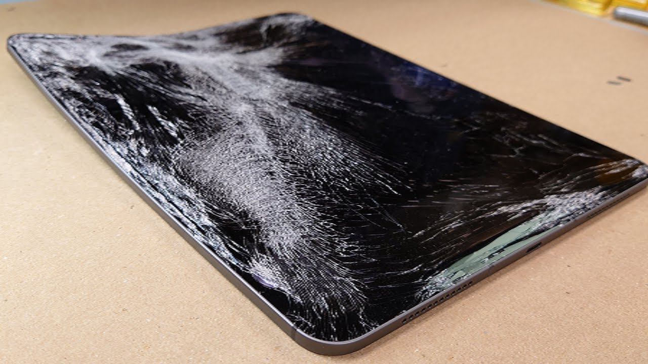 Destroyed iPad Air 4 rebuild - YouTube