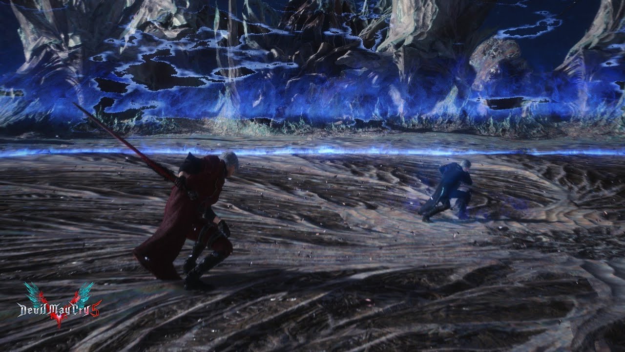 DMC5 - Anime Dante vs Vergil - YouTube