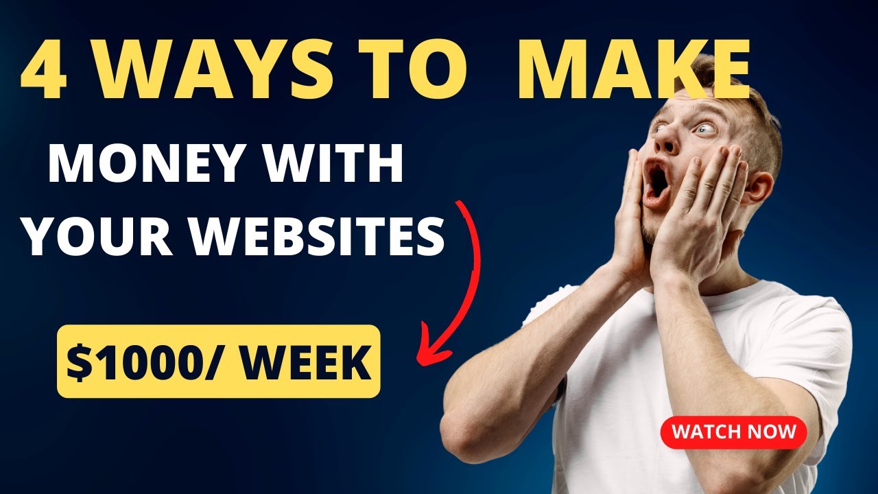 EARN MONEY NOW: 4 Effective Methods to Earn Money on Your Website - YouTube