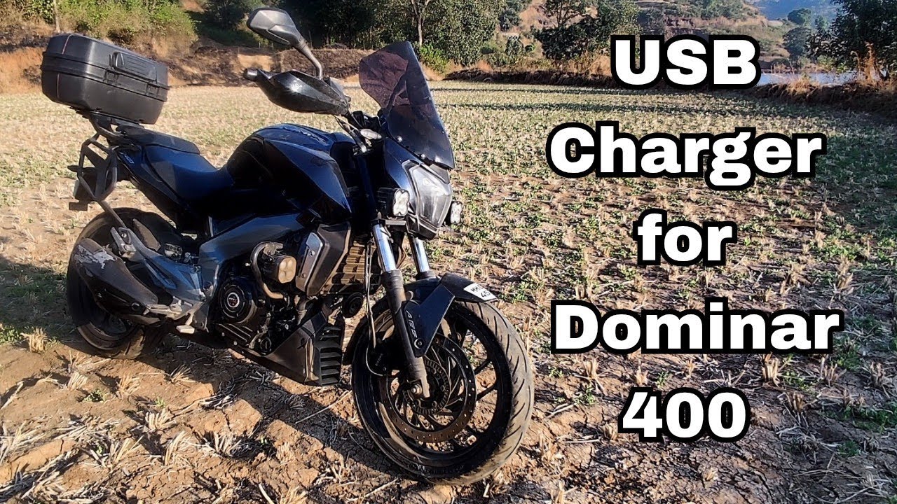 How to fit TVS USB Mobile Charger On Bajaj Dominar 400 have a look ...