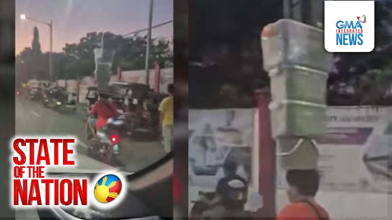 Rider na nagbabalanse habang nagmamaneho, hulicam | SONA - YouTube