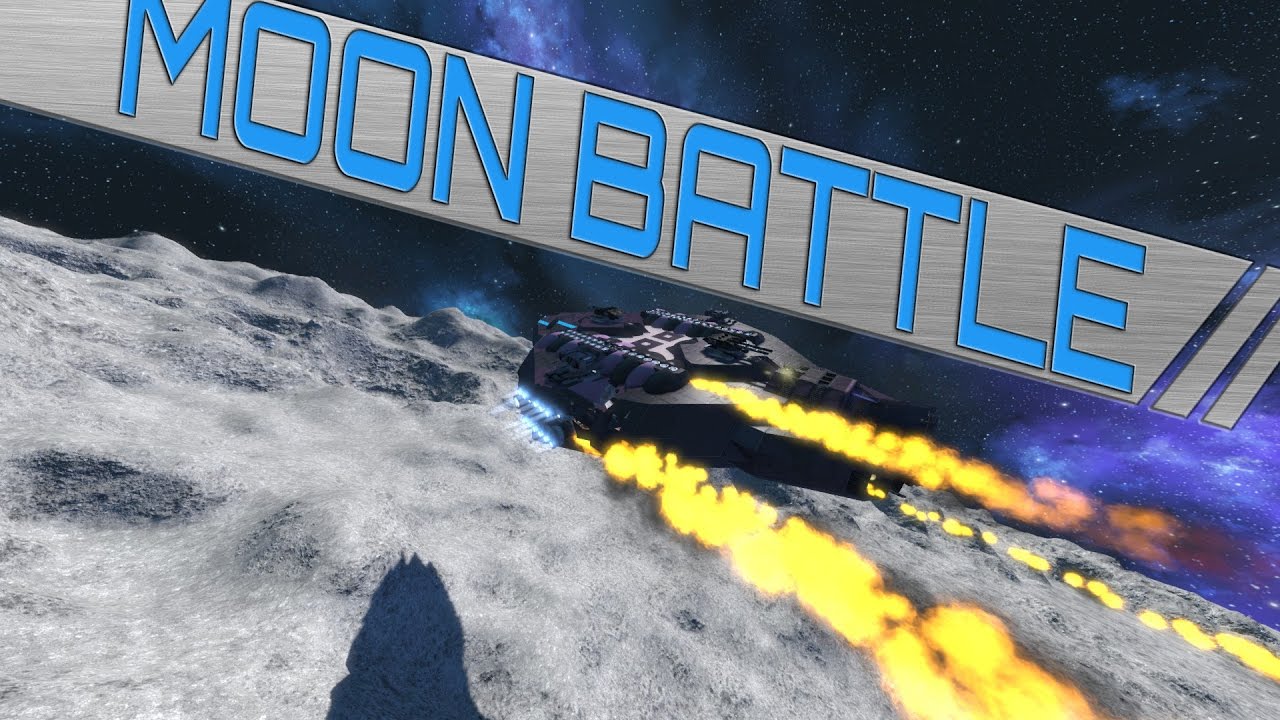 Space Engineers Moon Battle - YouTube