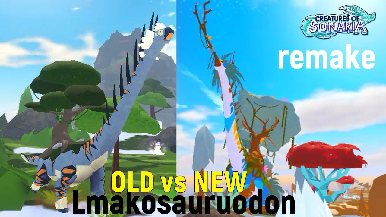 Lmakosauruodon Remake! Models OLD vs New! Redesign! Creatures of ...