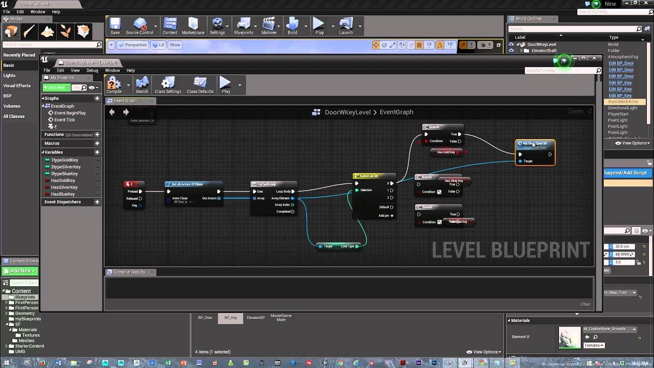 Unreal 4 Blueprint Key Tutorial (Part 2 of 2) - YouTube