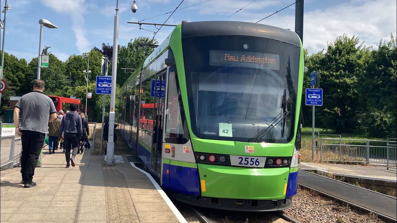 Journey on a London Tramlink from Sandilands to Addington Village ...