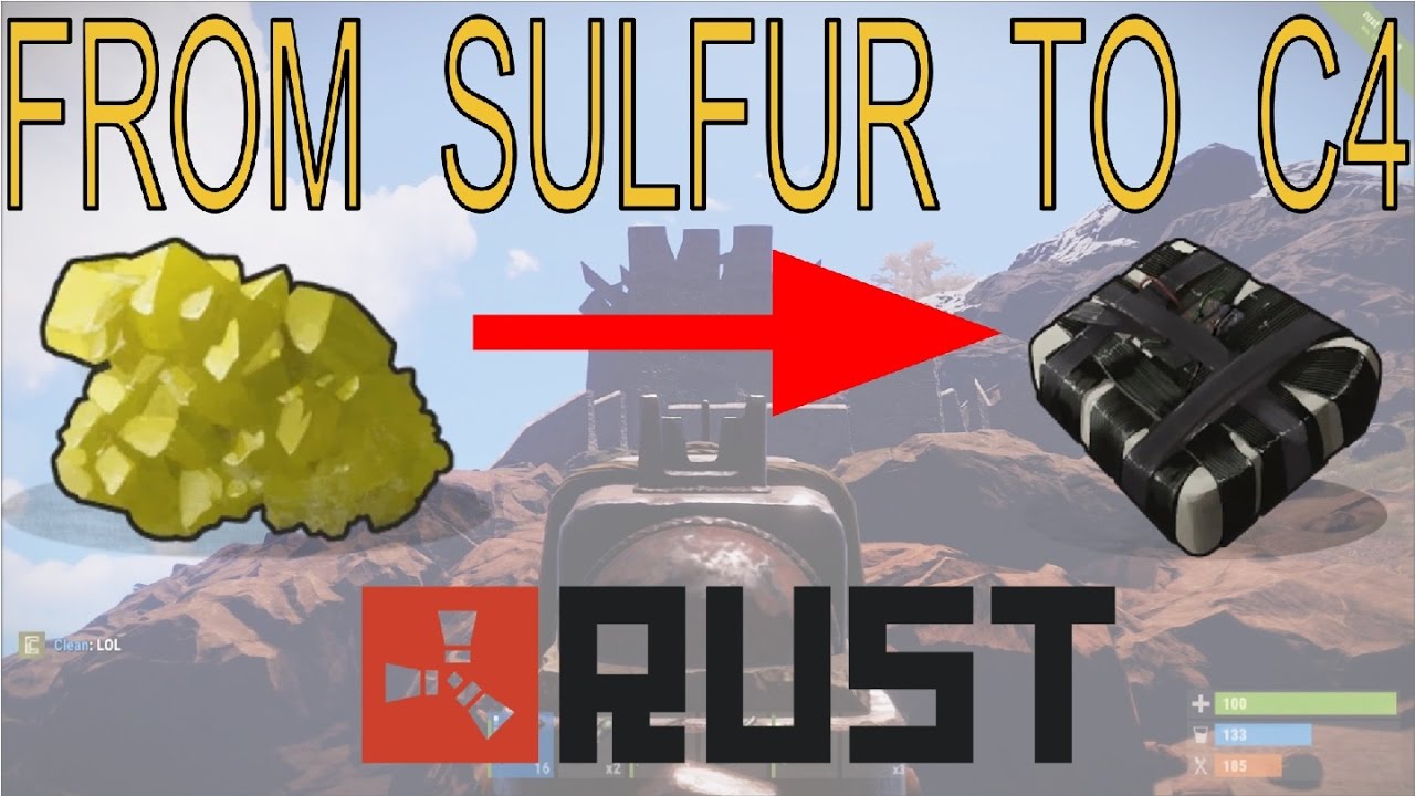 RUST - I need more sulfur! - solo survival - YouTube