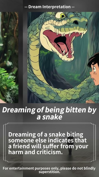 [Dream Interpretation]Dreaming of being bitten by a snake# ...