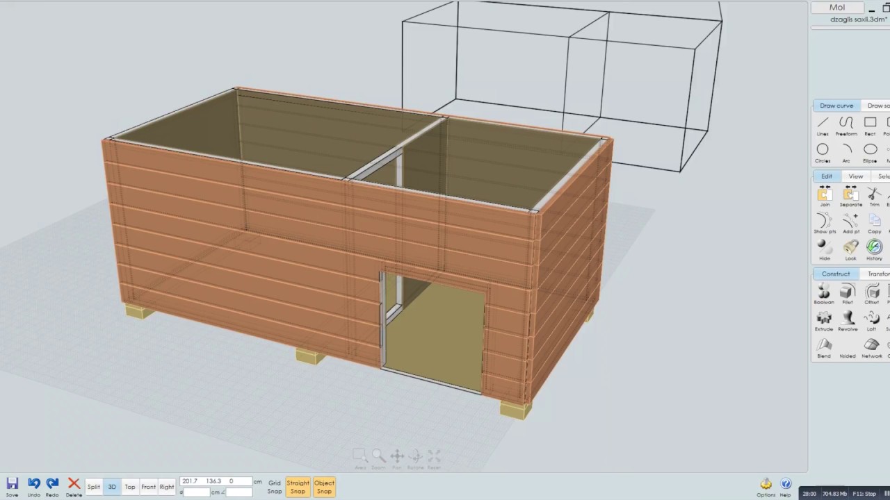 Moi 3D model making, Animal Wooden House / Moi 3D модель - YouTube