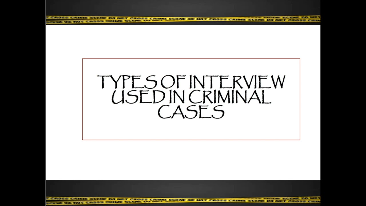 SPECIALIZED CRIME INVESTIGATION 2 WITH SIMULATION OF INTERVIEW AND ...