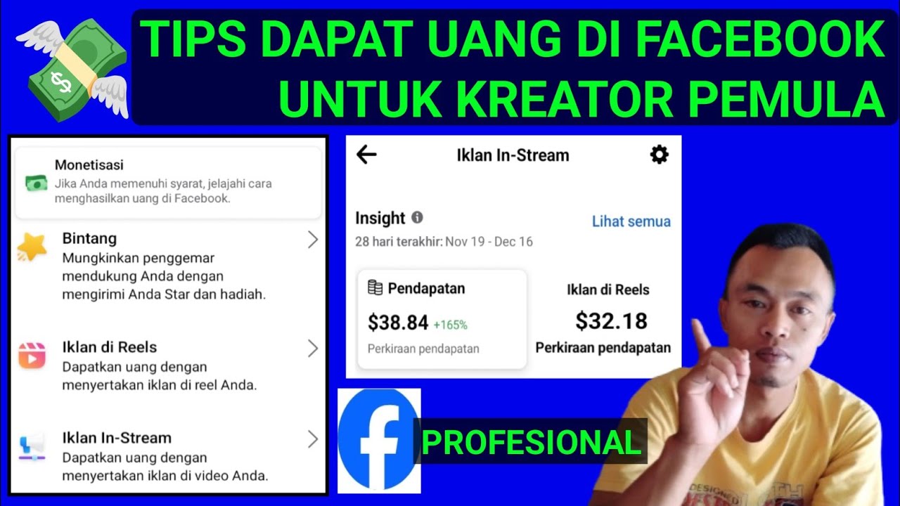 Monetisasi Facebook || Tips Menghasilkan Uang Di FB Profesional Untuk ...