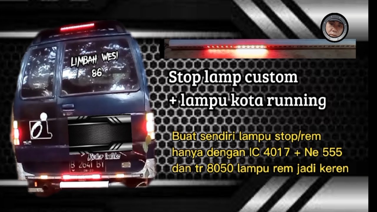 Stoplamp custom, Lampu rem custom, lampu rem running - YouTube