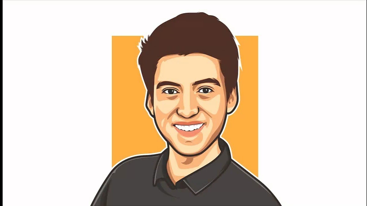 how to draw vector cartoon using corel draw easy - YouTube