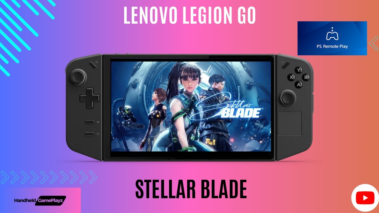Legion Go PS5 Remote Play via Chiaki4Deck Stellar Blade 8W 1600p - YouTube