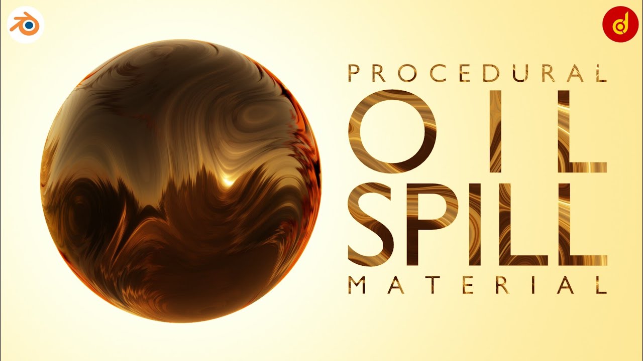Oil Spill Material in Blender | Liquid Spill in Blender | Liquid in ...