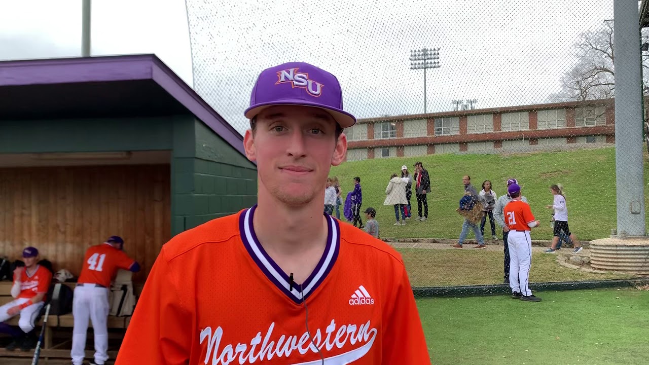 Senior closer Kyle Swanson discusses picking up his first save since ...