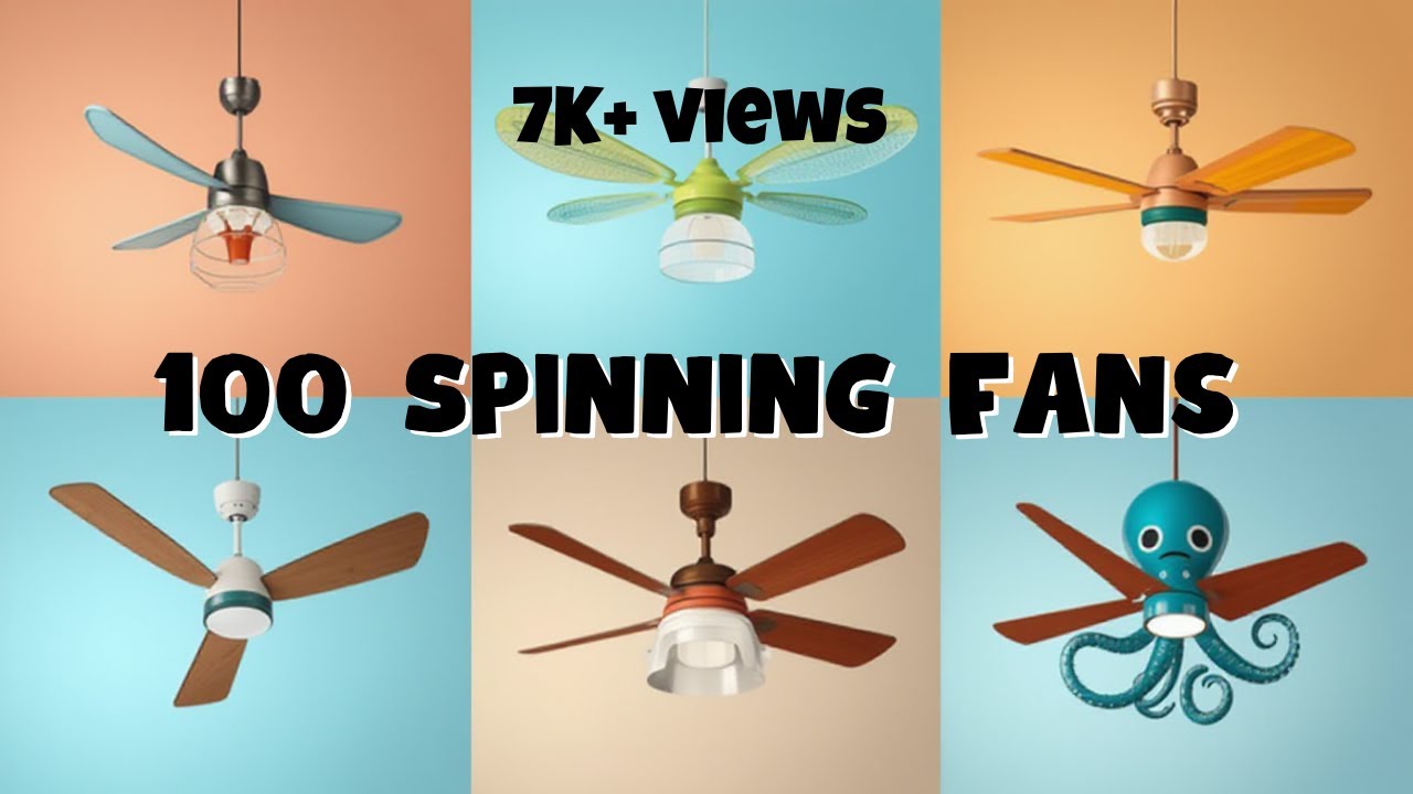 Spinning Fan Collection | 100 Fans in One Video bonus at the end # ...