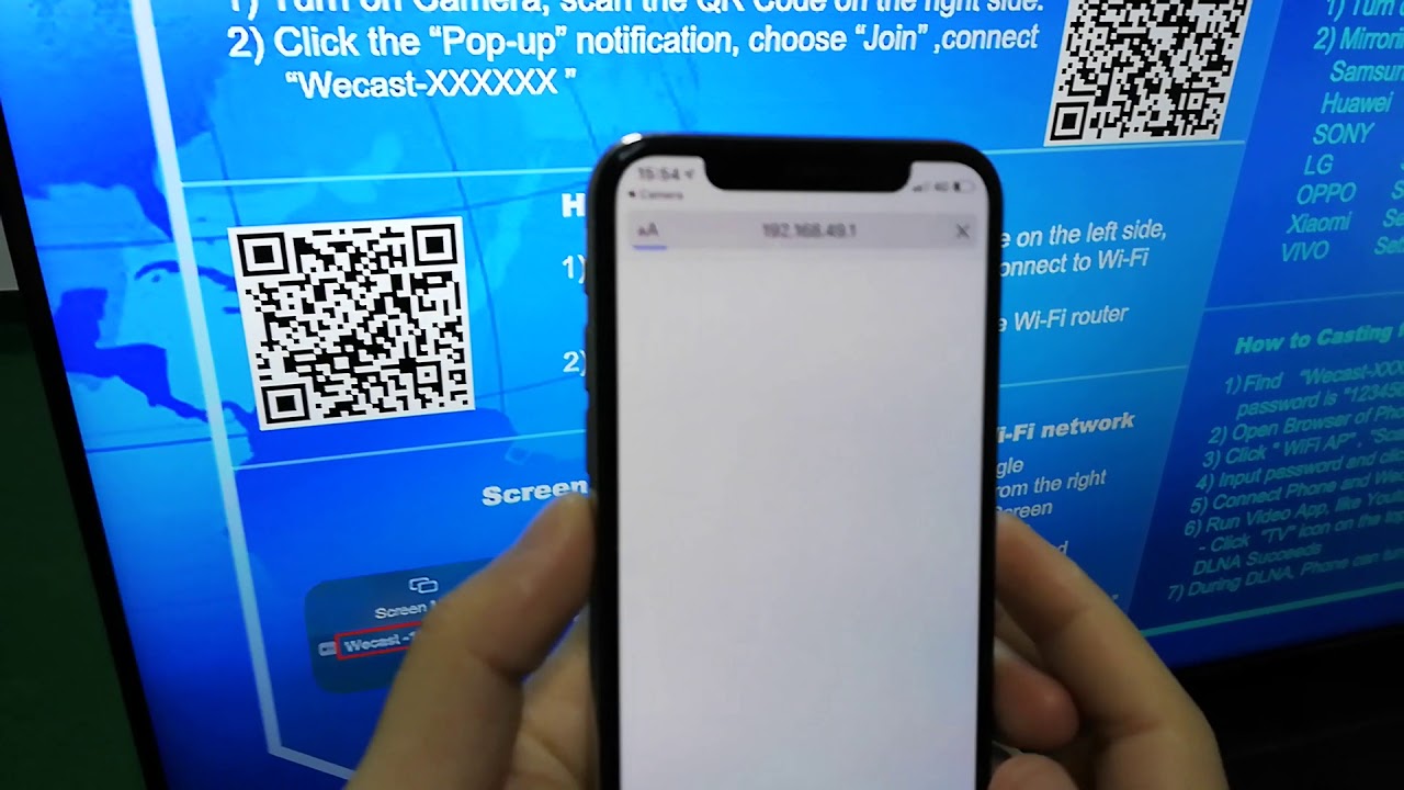 Wecast 4K IPhone Scan QR Screen Mirroring Tv Dongle YouTube Wecast 4K IPhone Scan QR Screen Mirroring Tv Dongle YouTube