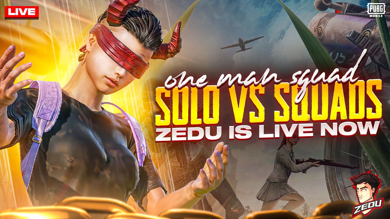 🔴 Zedu is live | full rush solo squad gameplay - YouTube
