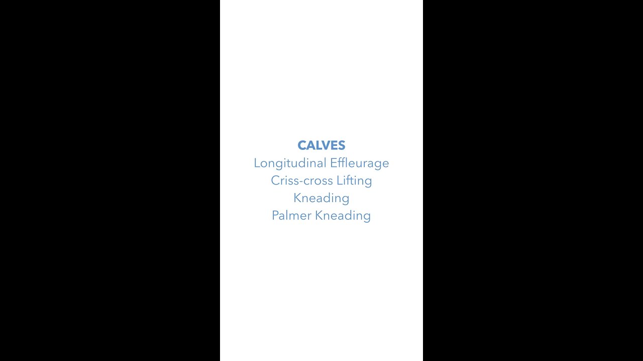 Sports Massage Level 3 Calves Techniques 1 V10 Youtube