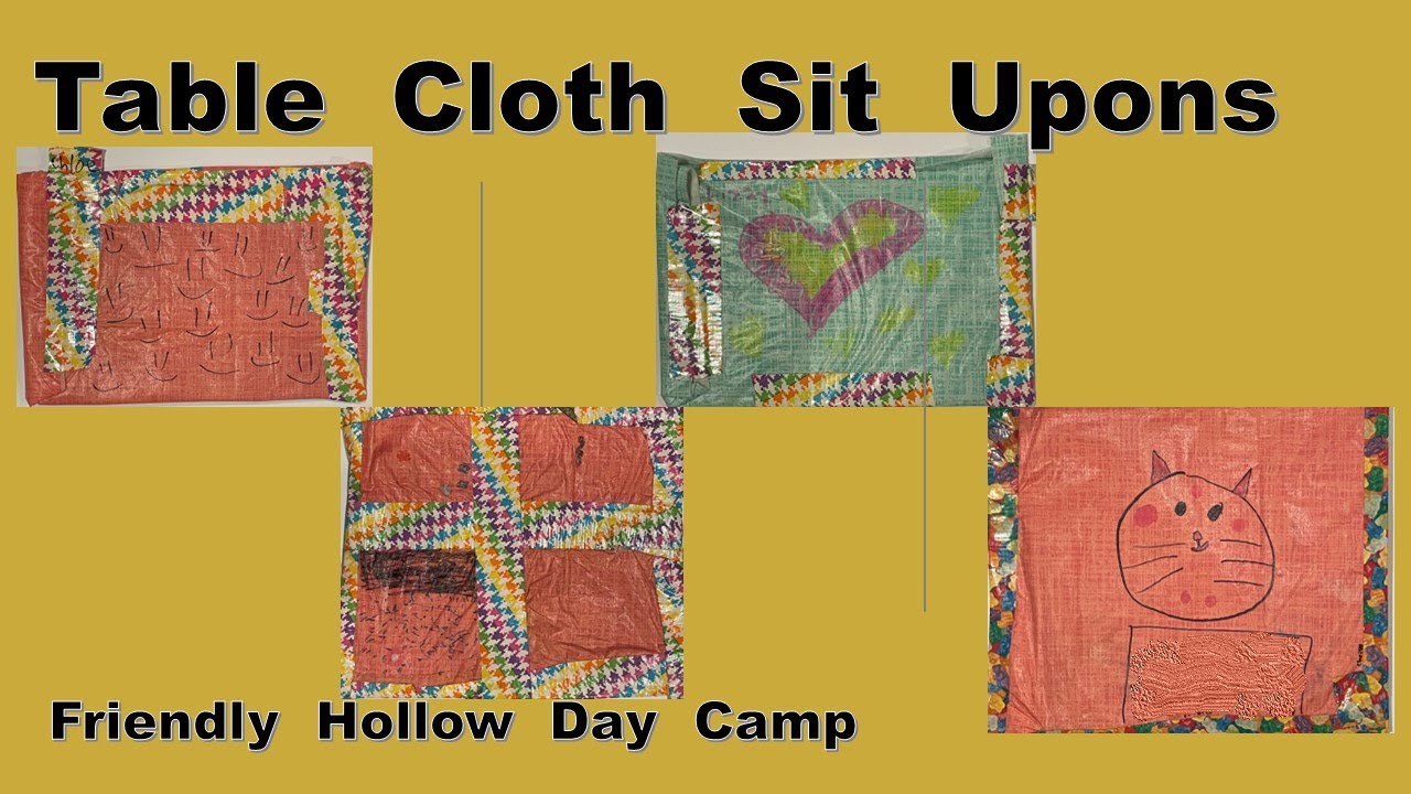 Table Cloth Sit Upons - YouTube