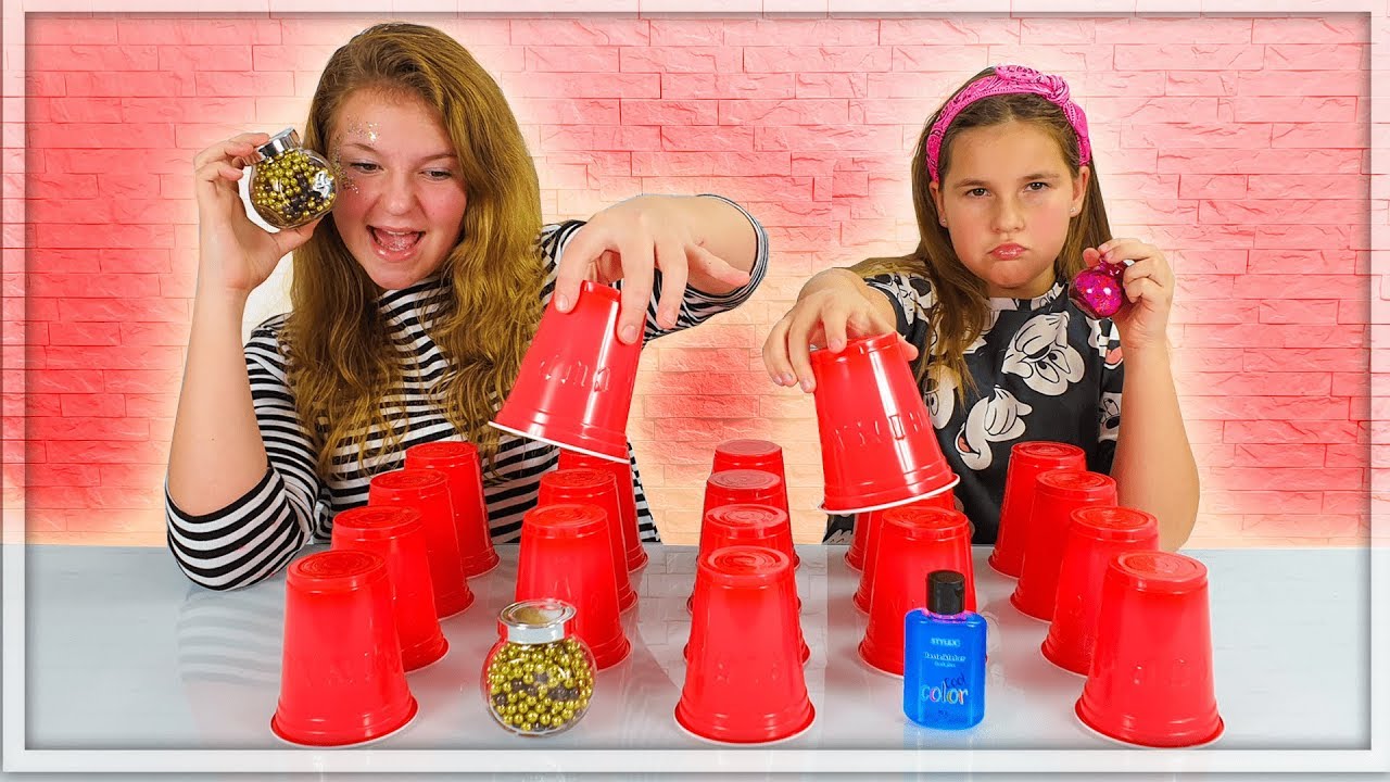 MAKING SLIME ! MYSTERY CUP SLIME CHALLENGE ! - YouTube