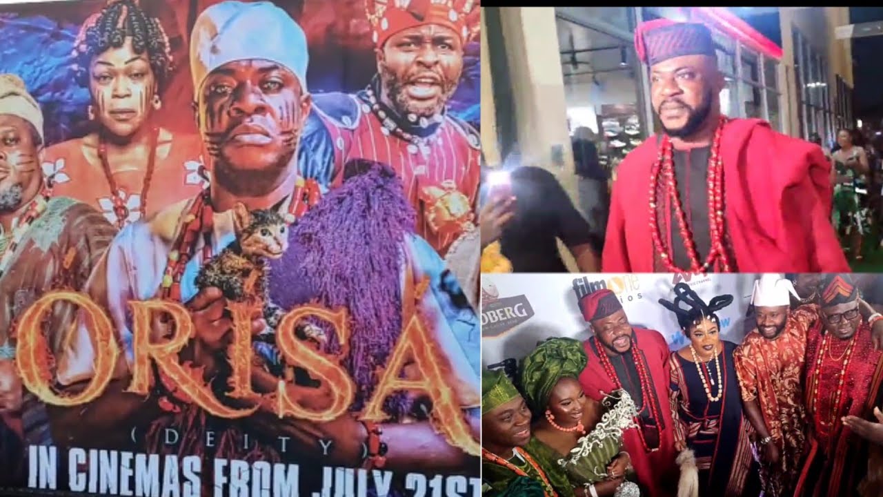 GRAND ARRIVAL OF ODUN ADEKOLA IN COMPANY OF FEMI ADEBAYO TO ORISA MOVIE ...