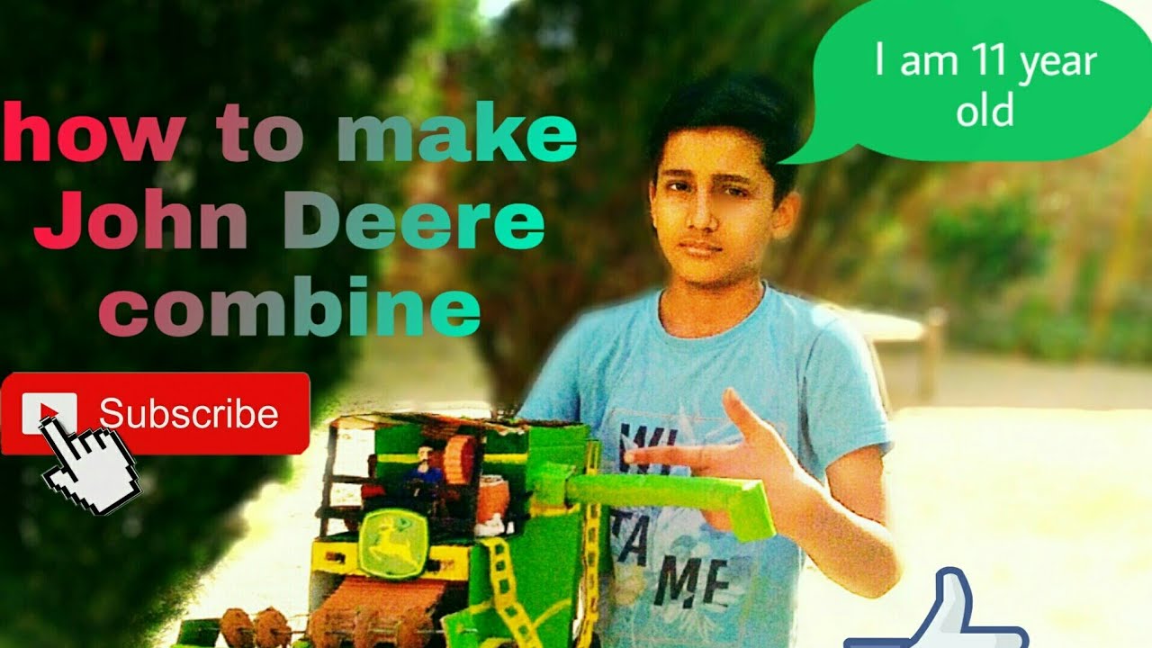 How to make combine with cardboard /John Deere combine/ Homemade ...