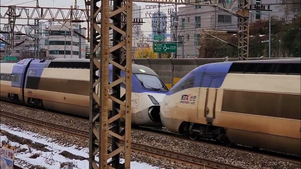 구로포인트를 지나가는 KORAIL 140000 Series EMU 중련 - YouTube