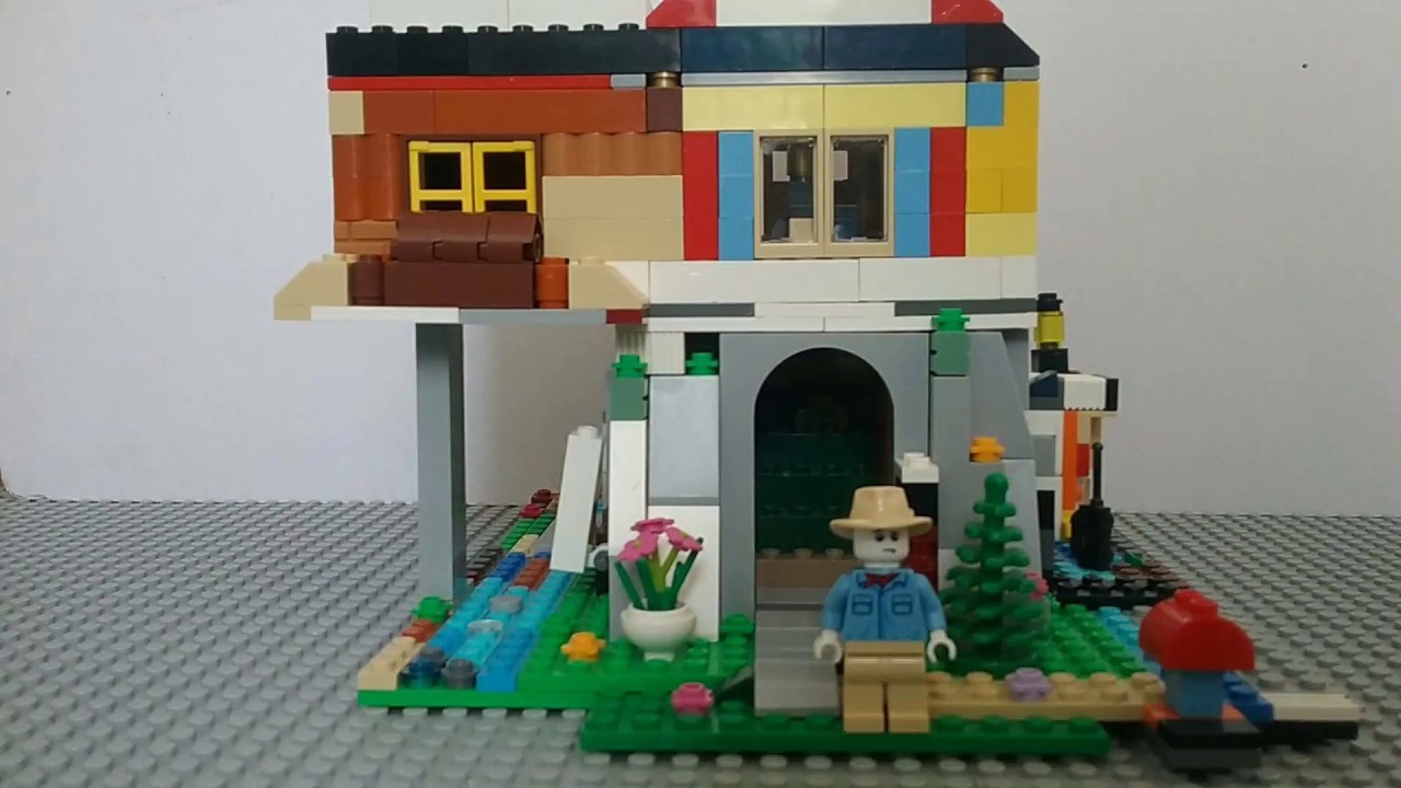 one day in a lego rock house - YouTube