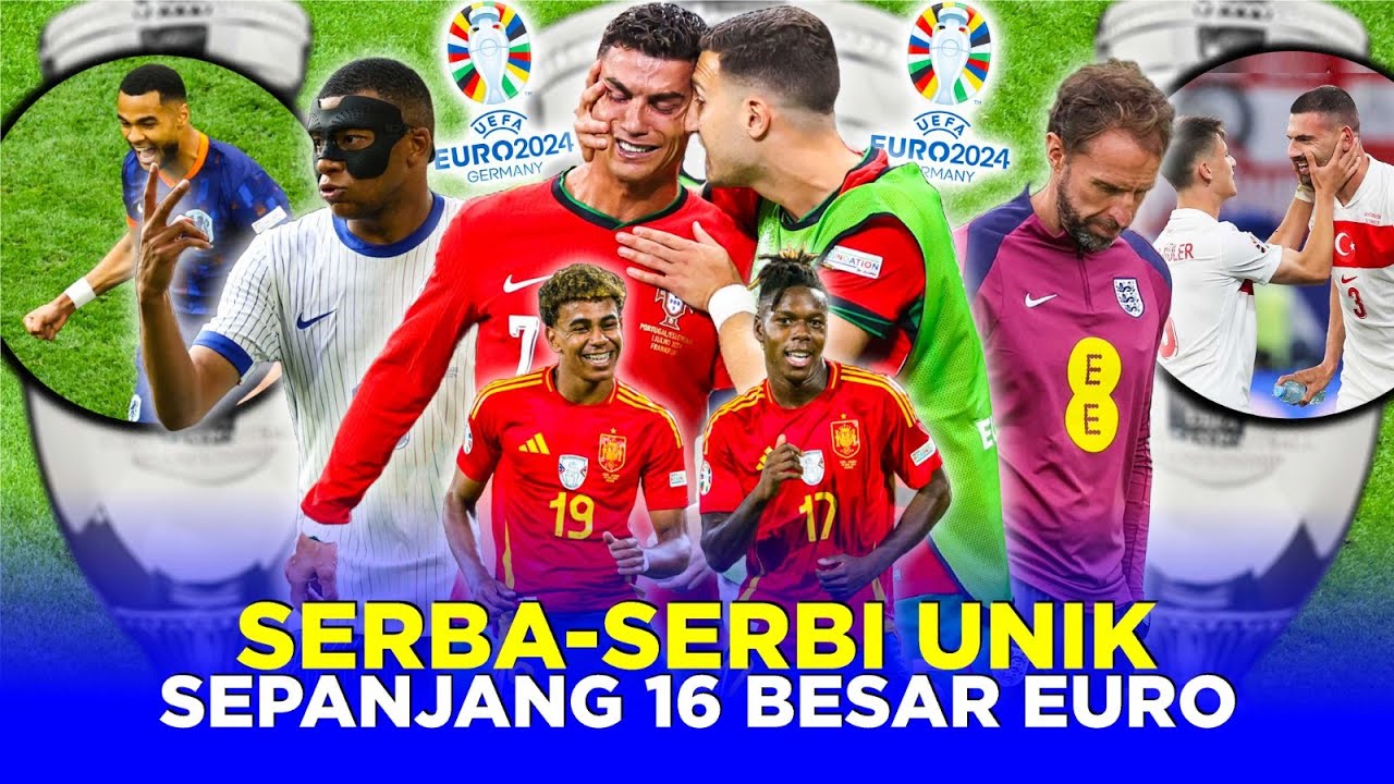 5 MOMEN MENARIK YANG TERJADI SEPANJANG BABAK 16 BESAR EURO 2024! - YouTube