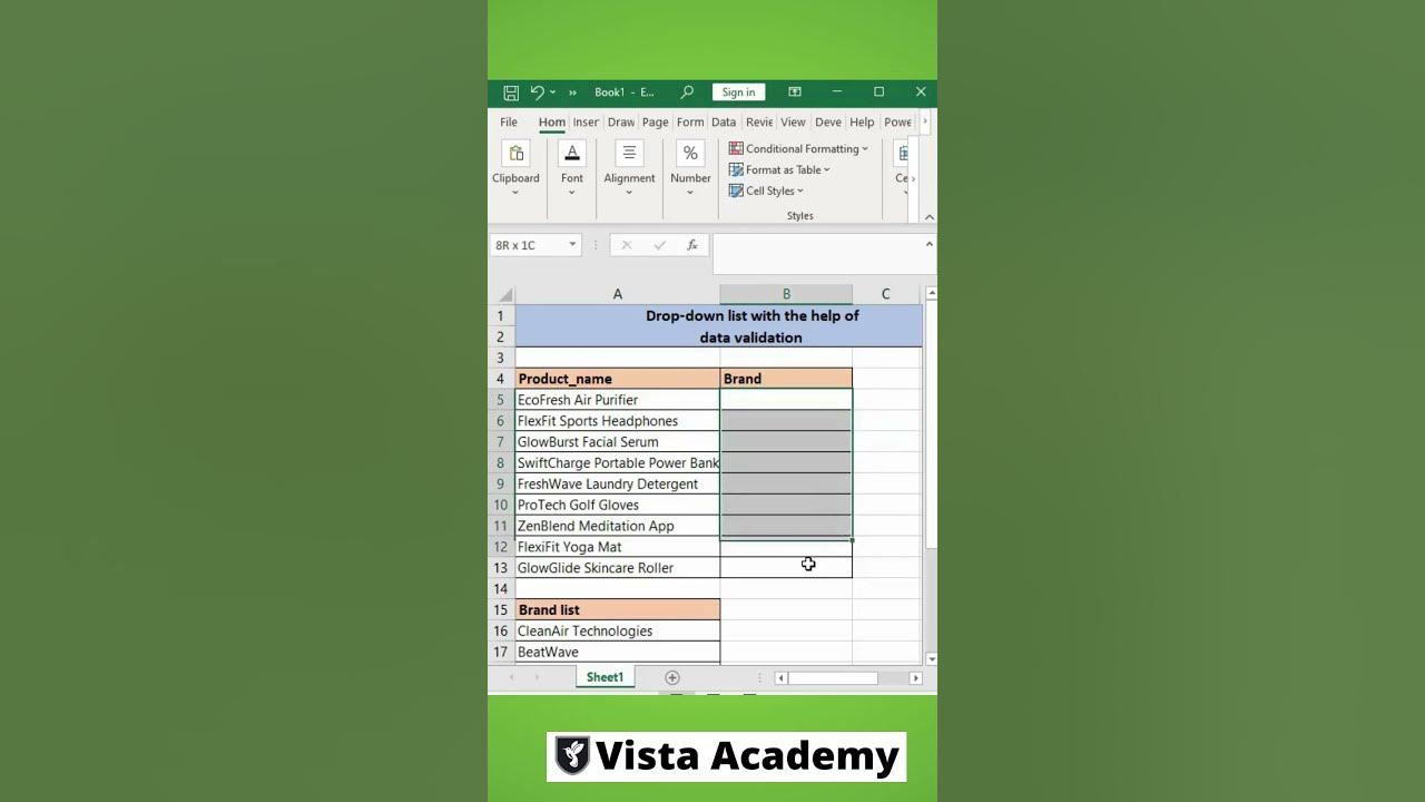 How To Create Drop Down Lists In Excel Excel Exceldataanalytics Exceltips Excelshortcuts 4897