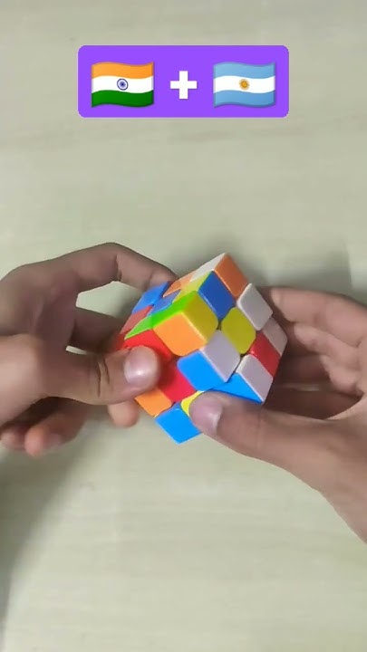 How to make Flag of India + Argentina On Rubik's Cube || Puzzle Hacker G7 #viral #shorts # ...