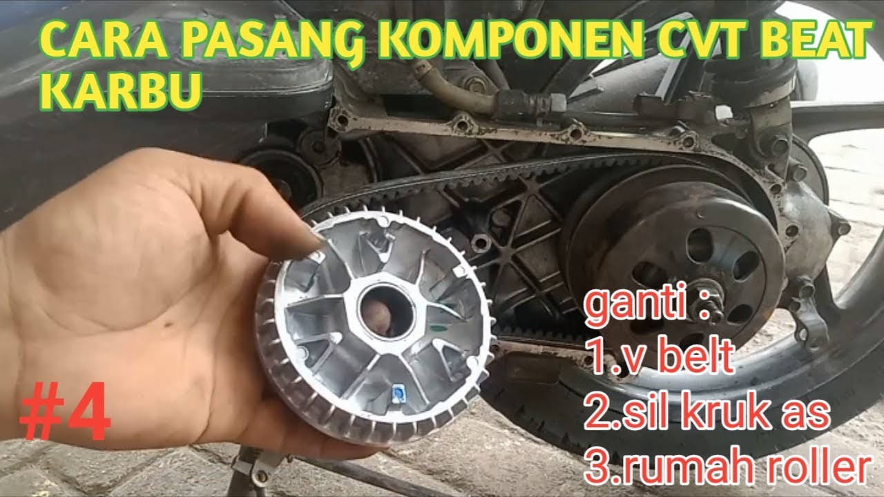 cara pasang komponen cvt beat karbu. - YouTube