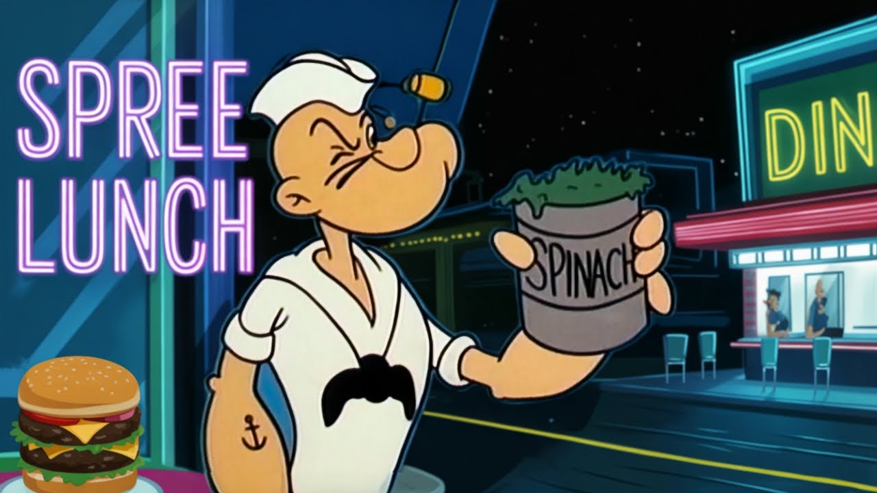Classic Popeye Cartoon: Spree Lunch (1957) - The Battle for Wimpy's ...