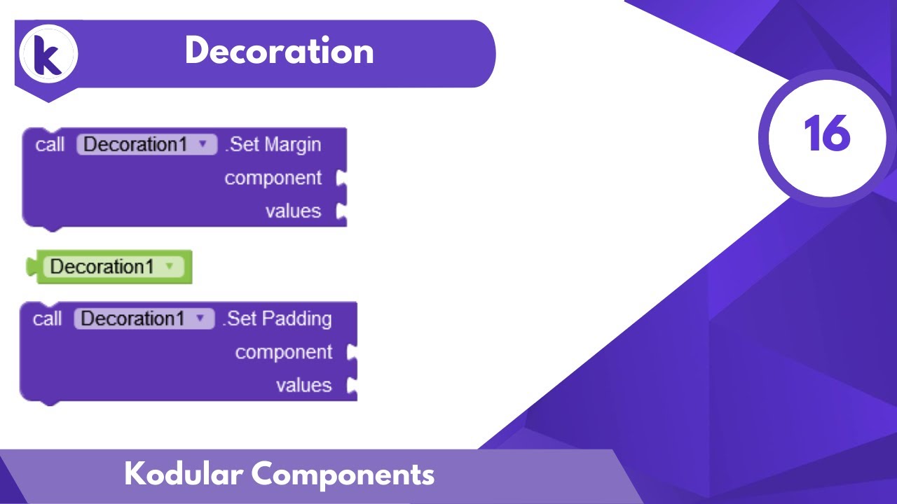 Kodular Tutorials : Decoration Component and its Usages (Malayalam ...