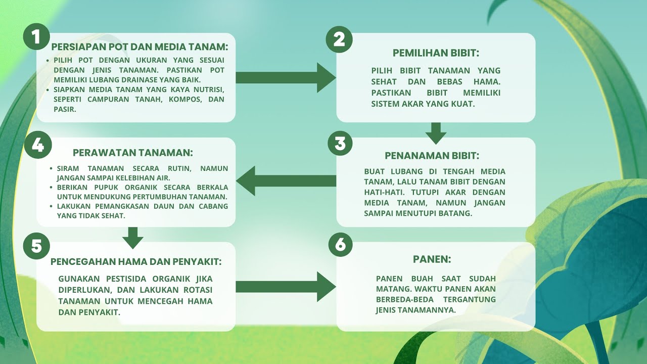 Atin Suhartini Tugas UK - Alur Bagan Cara Menanam Tabulampot yang Baik ...