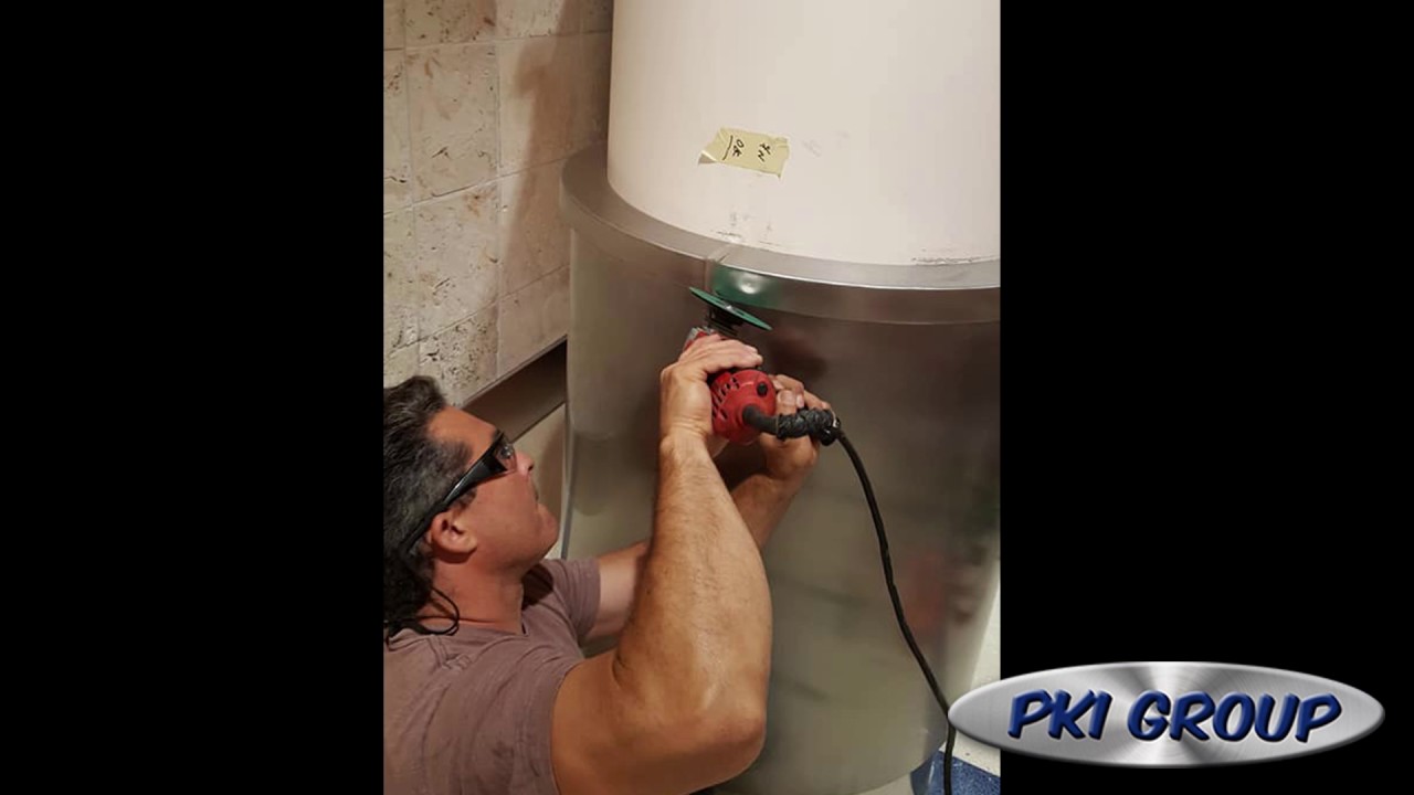 Stainless Steel Column Cover Installation - YouTube