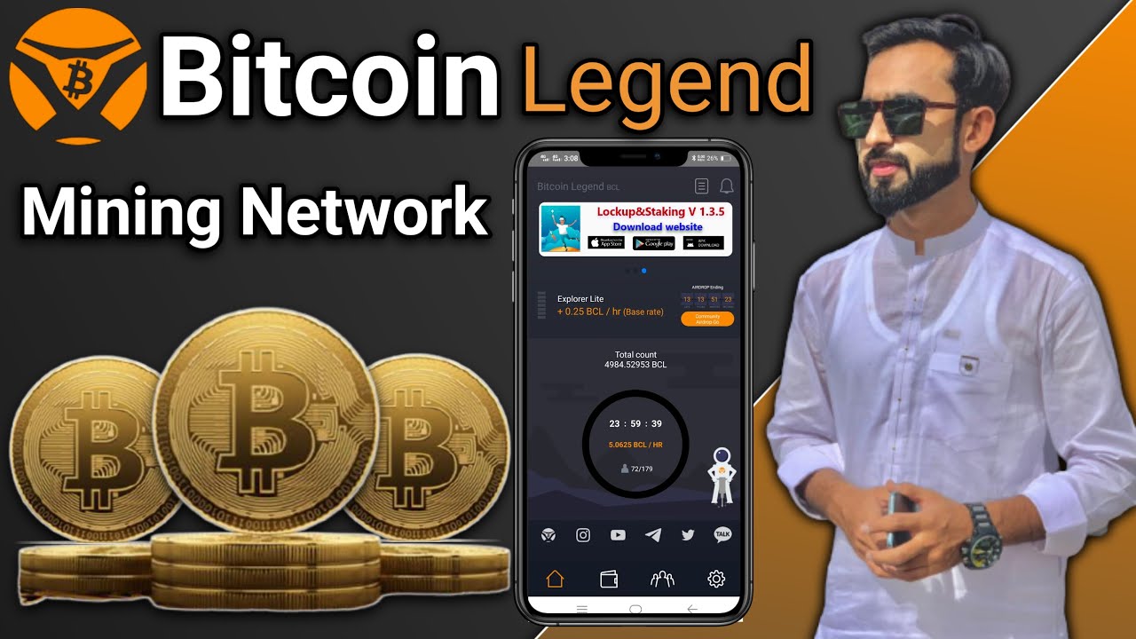 Bitcoin Legend Mining Network - cryptocurrency earning app - BCL crypto ...