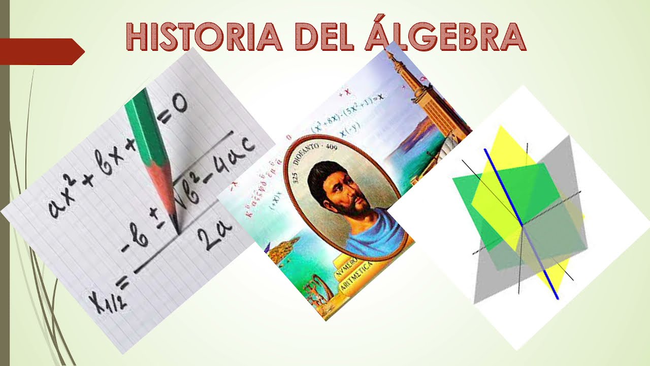 HISTORIA DEL ALGEBRA-linea del tiempo - YouTube