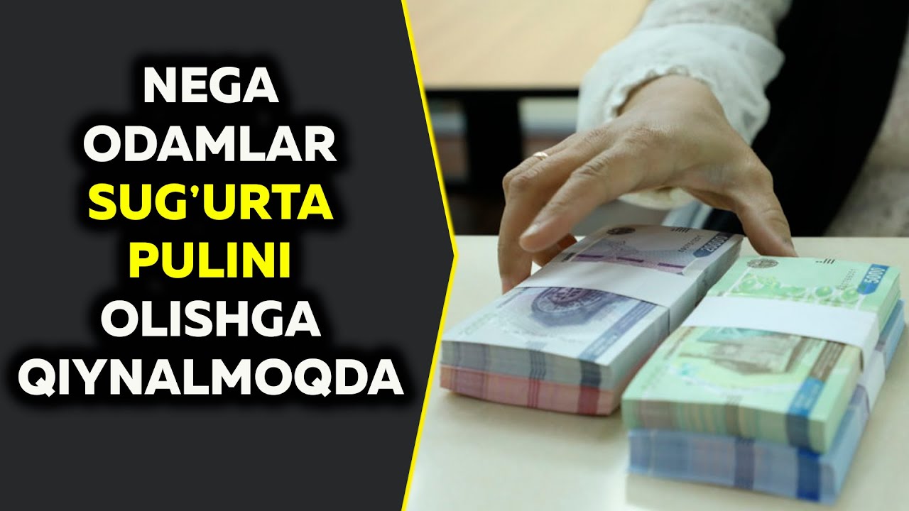 NEGA ODAMLAR SUG'URTA PULINI OLISHGA QIYNALMOQDA? - YouTube