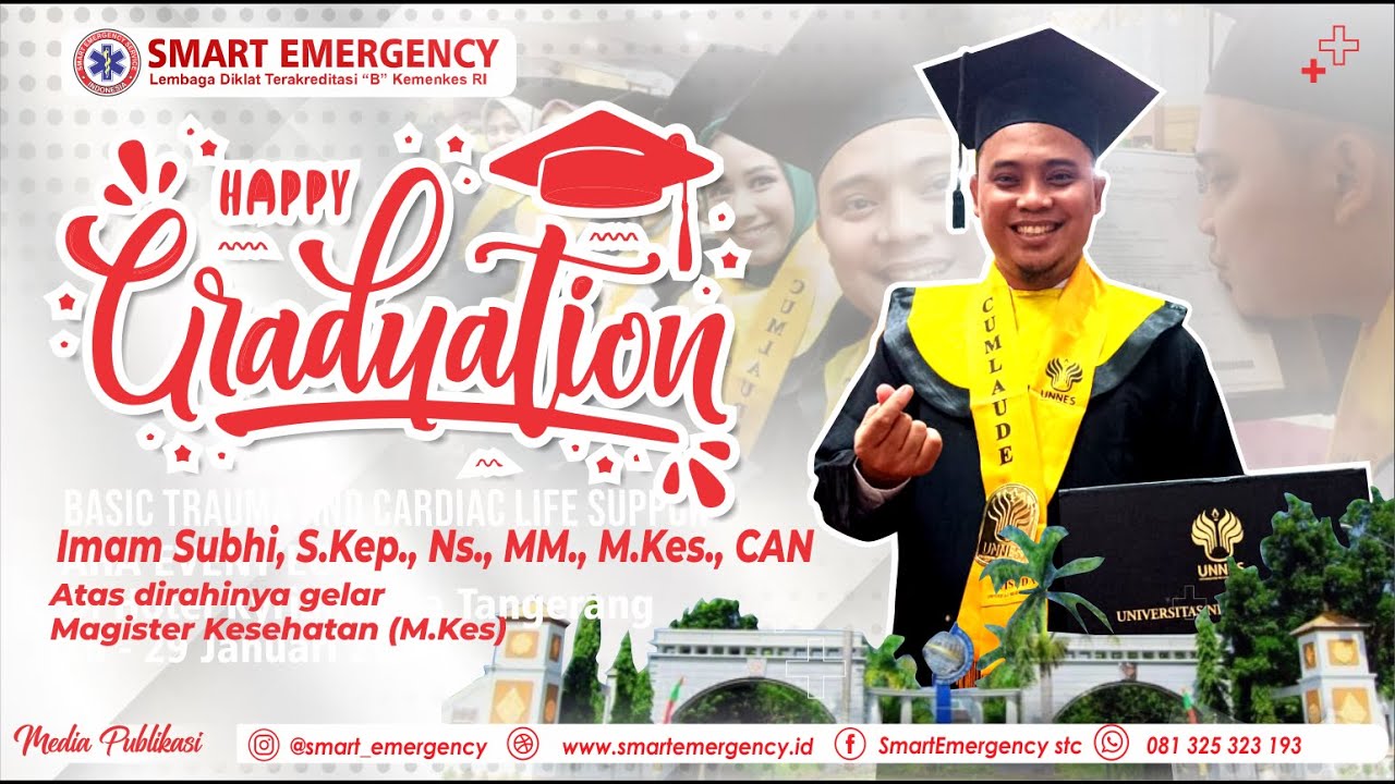 HAPPY GRADUATION IMAM SUBHI S.Kep., Ns., MM., M.Kes., CAN Atas di ...
