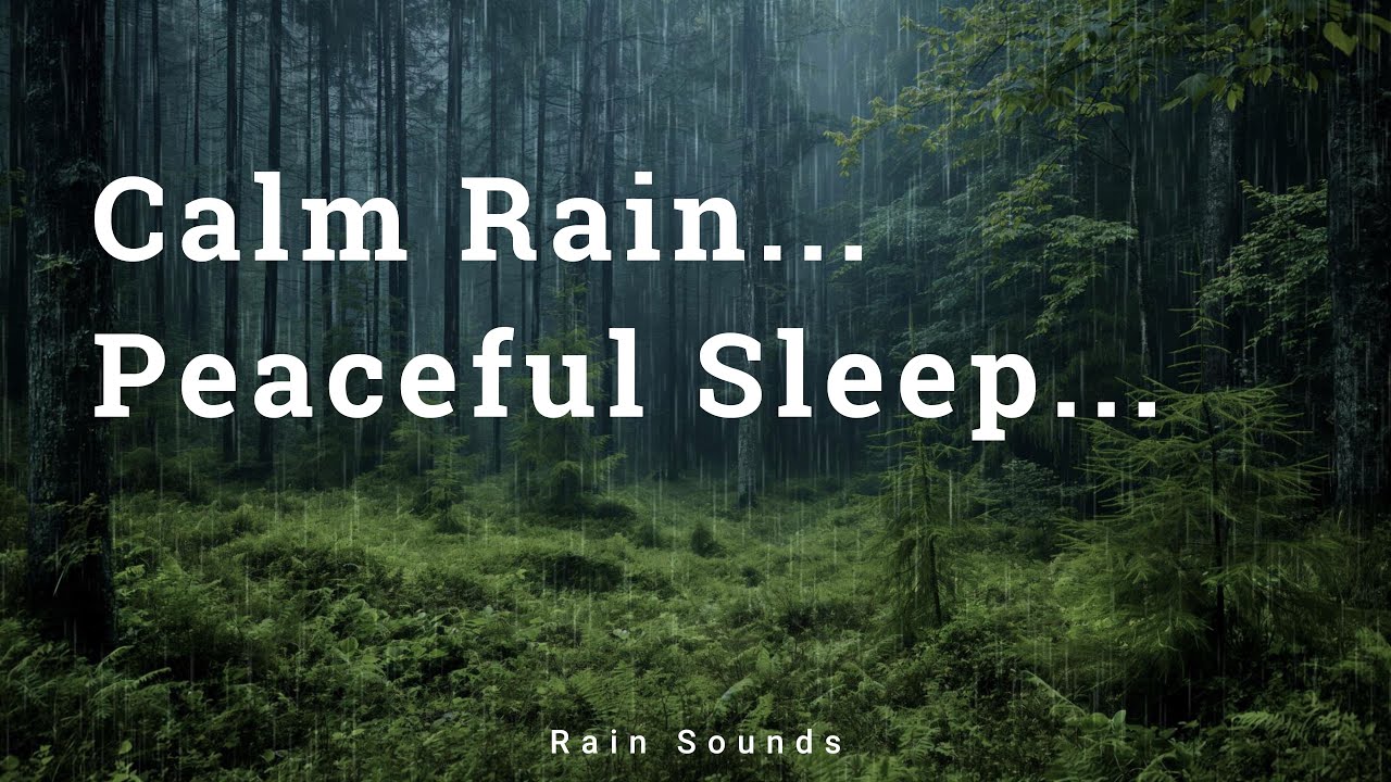A Calm Rain for Relaxation and a Good, Deep Sleep. Rain Noise to Sleep ...