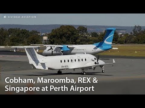 Cobham (VH-IYJ), Maroomba (VH-NYA), REX (VH-ZLA) and Singapore (9V-SHH ...