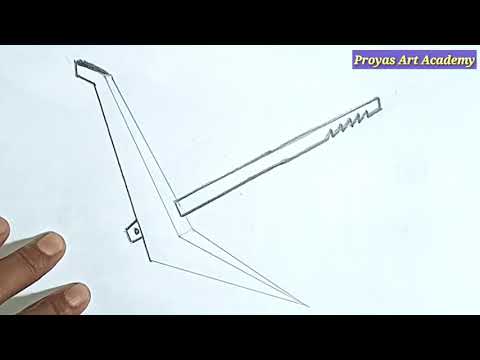 How to draw easy process wooden plough||step by step|| সহজ পদ্ধতিত ...