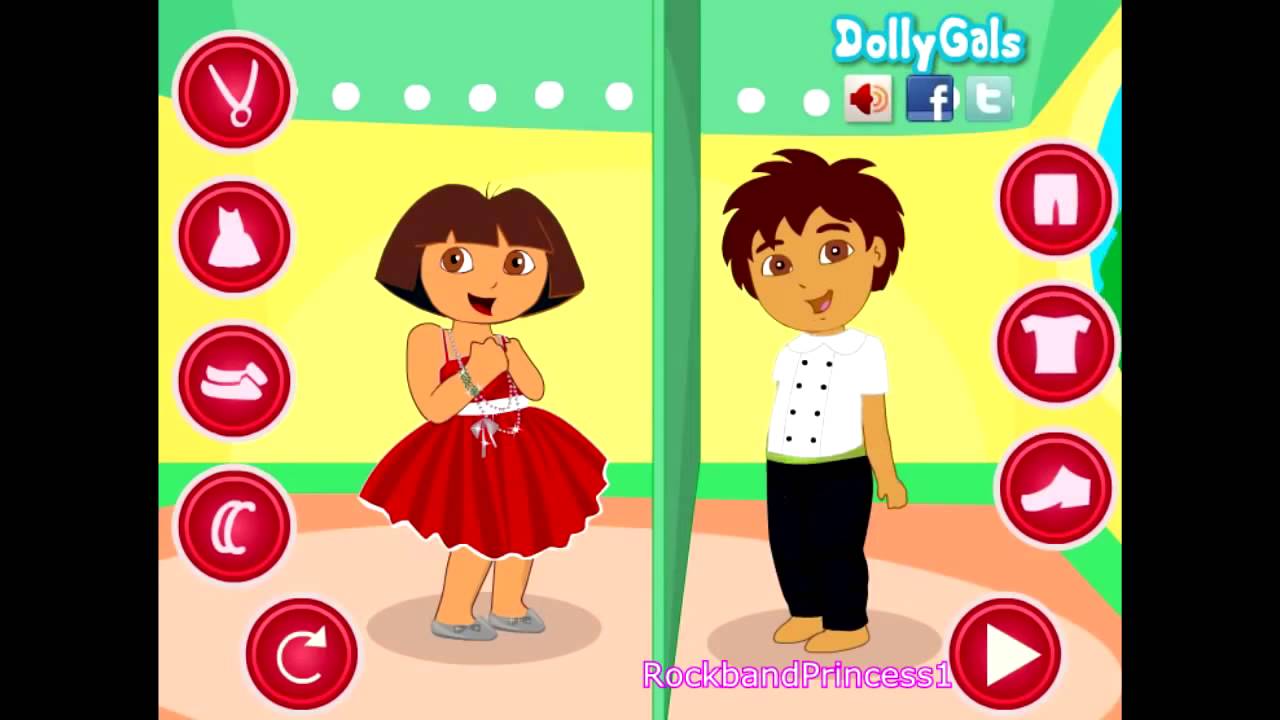 0503 Play Free Games Dora Dora And Diego Red Carpet Dress Up Game Dora ...